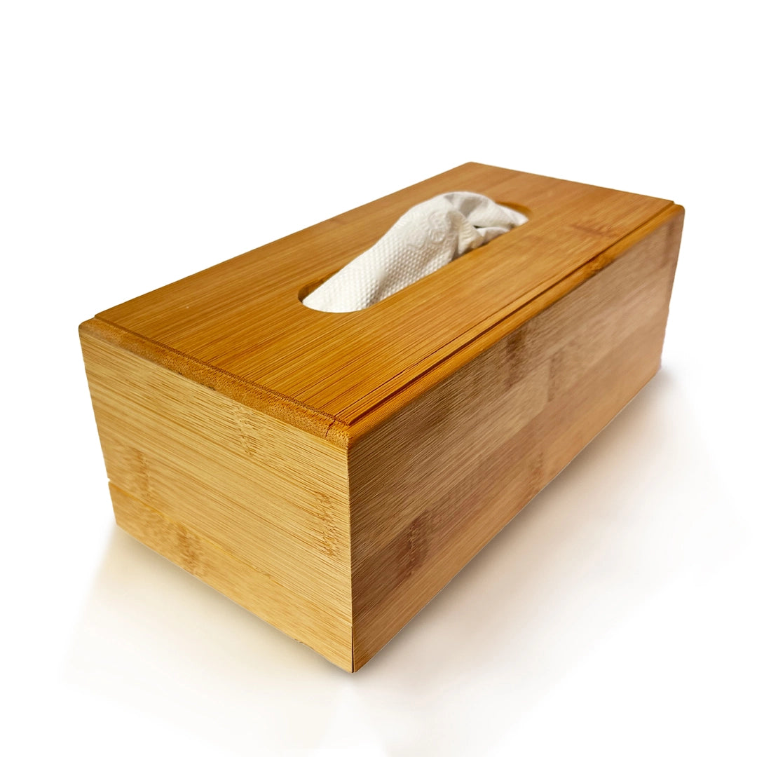 Bamboo Tissue Box Holder – Meserii