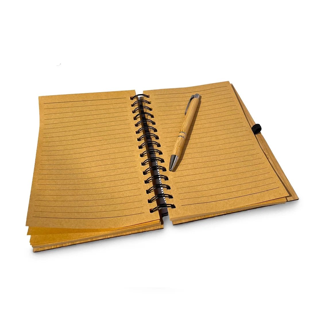 Personalized Bamboo Notebook & Pen – Meserii